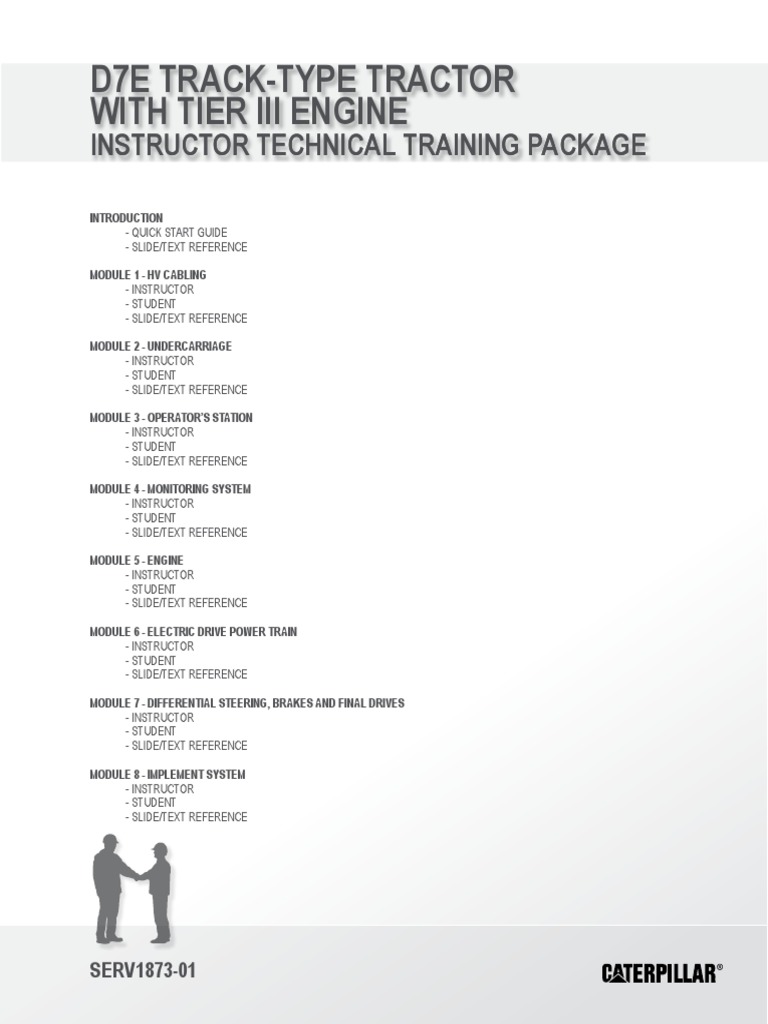 D7E Track-Type Tractor With Tier Iii Engine: Instructor Technical ...