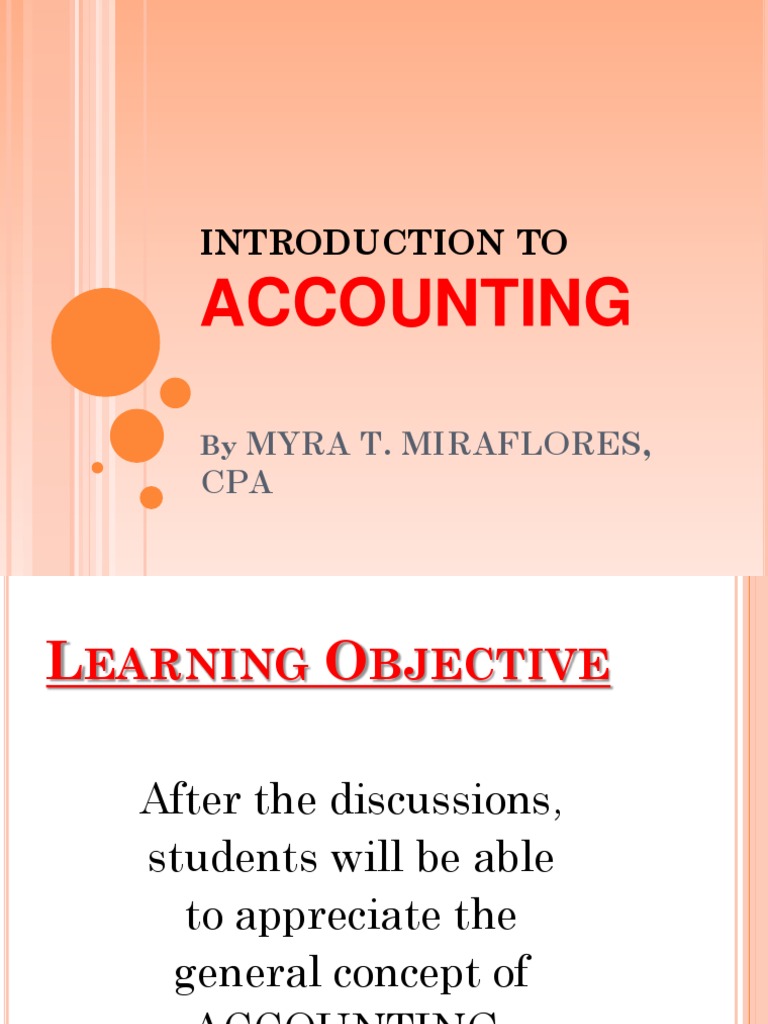 Introduction To Accounting | PDF | Accounting | Financial Statement