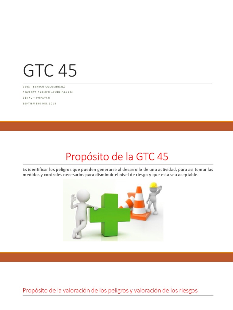 GTC 45 | PDF | Herida | Riesgo