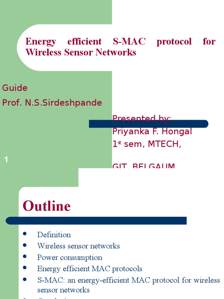 Smac Protocol | Wireless Sensor Network | Computer Network