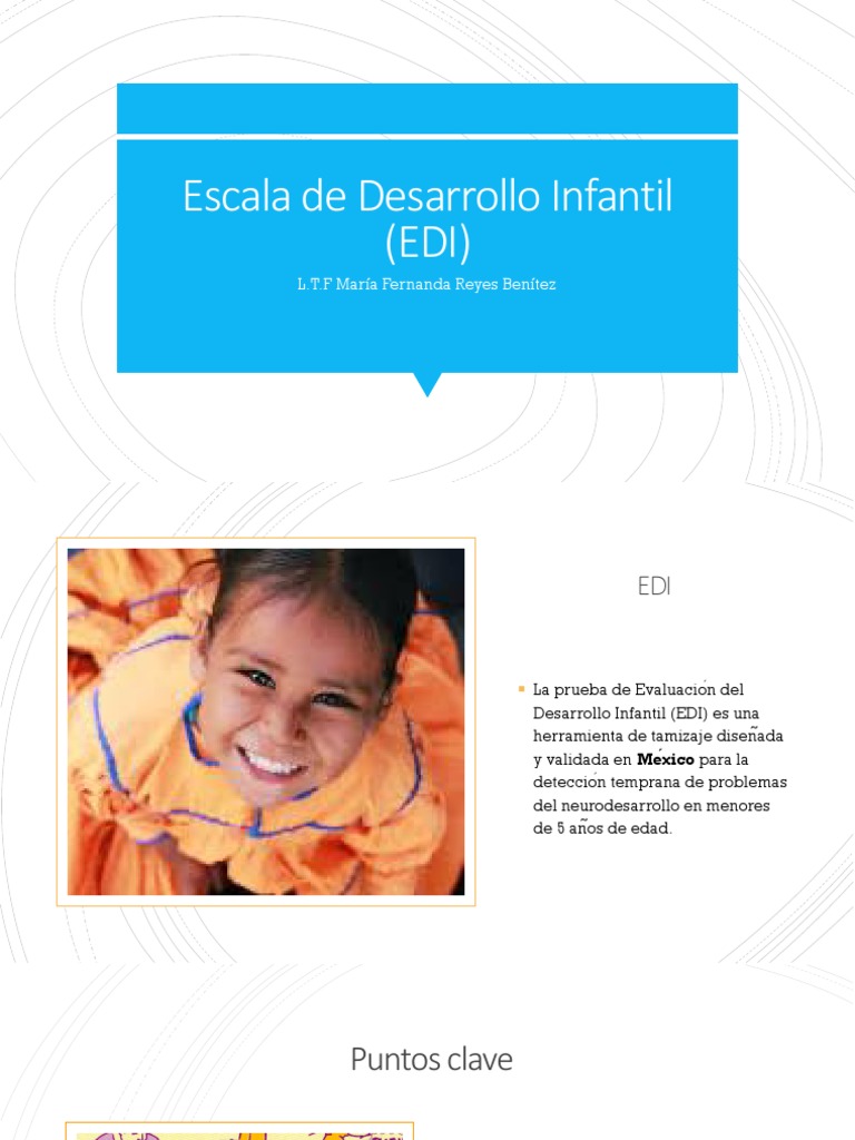 Evaluación del Desarrollo Infantil EDI | PDF | El embarazo ...