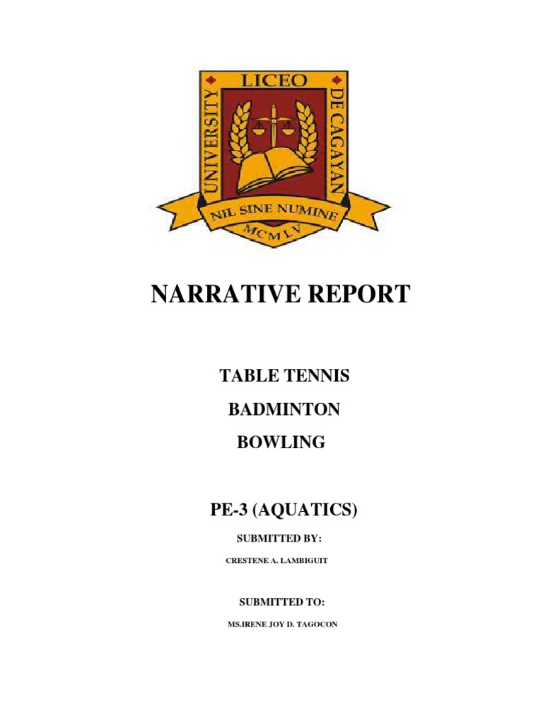 Narrative Report | PDF