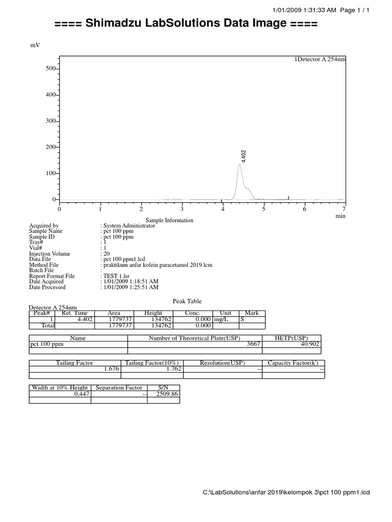 Shimadzu Labsolutions Data Image | PDF | Laboratories | Laboratory ...
