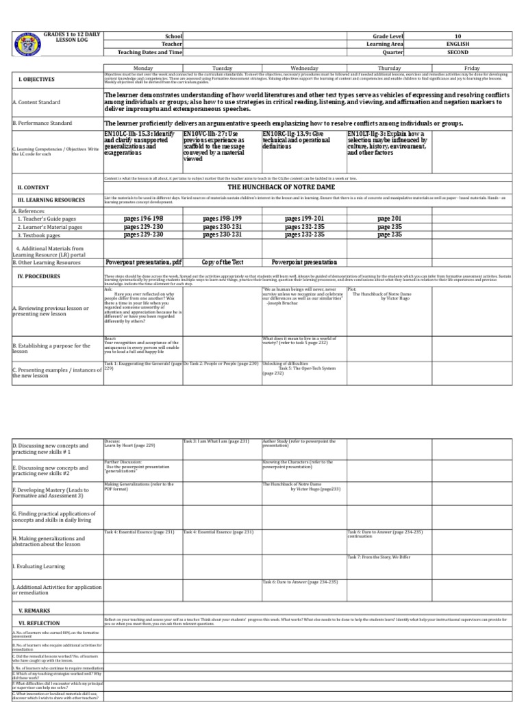 Week 5 DLL | PDF | Learning | Curriculum
