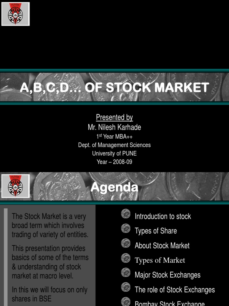 Basics of Stock Market | Download Free PDF | Stock Market | Stocks