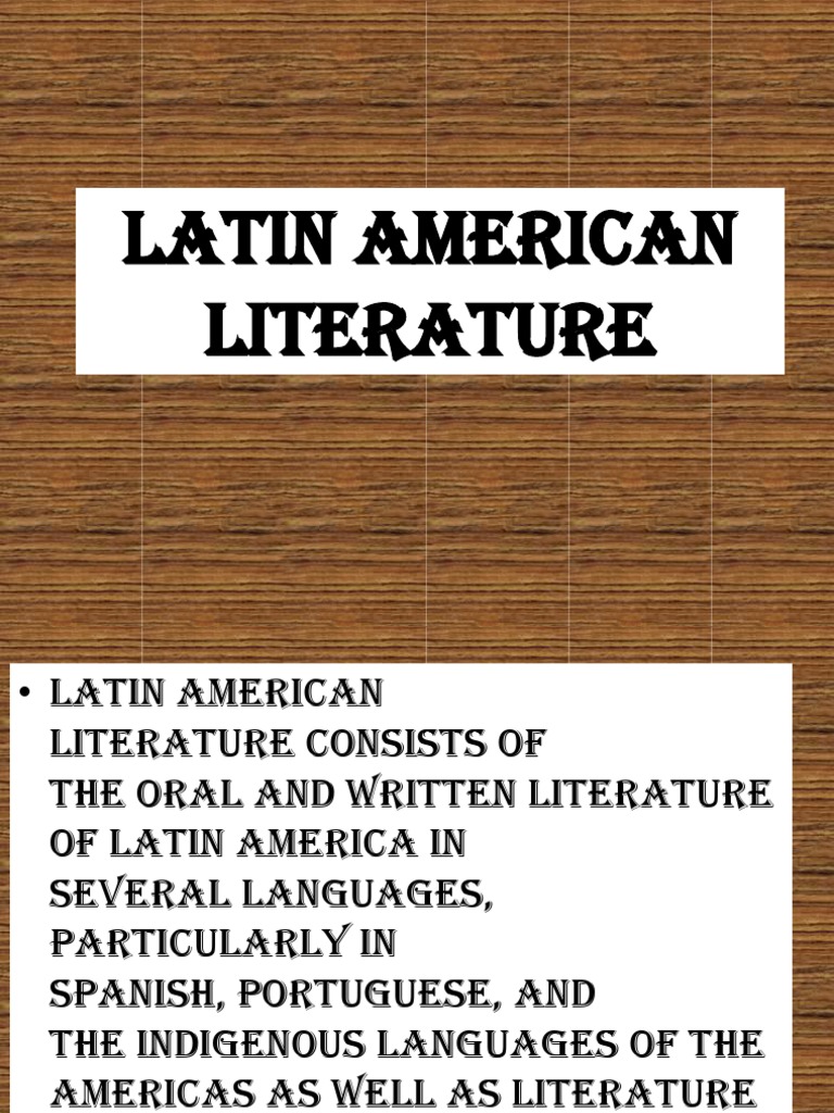 Latin American Literature | PDF | Latin American Literature | Poetry