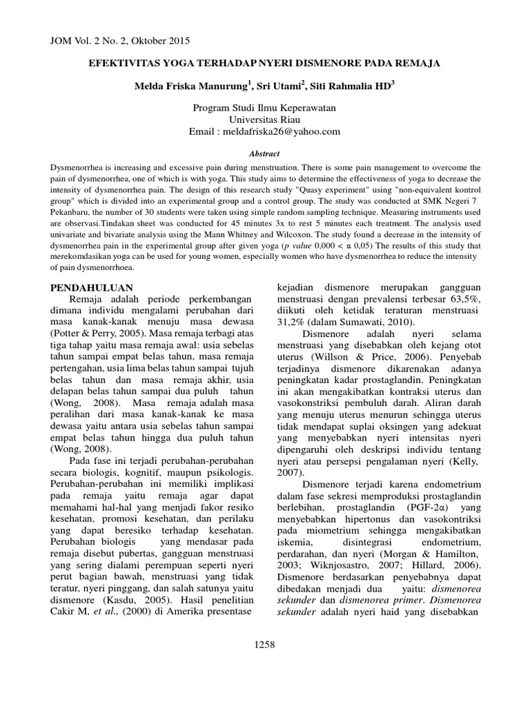 Jurnal Dismenore | PDF