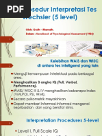 Wesler Bellevue Intelligence Scale (WBIS) Test - Administrasi Tes ...