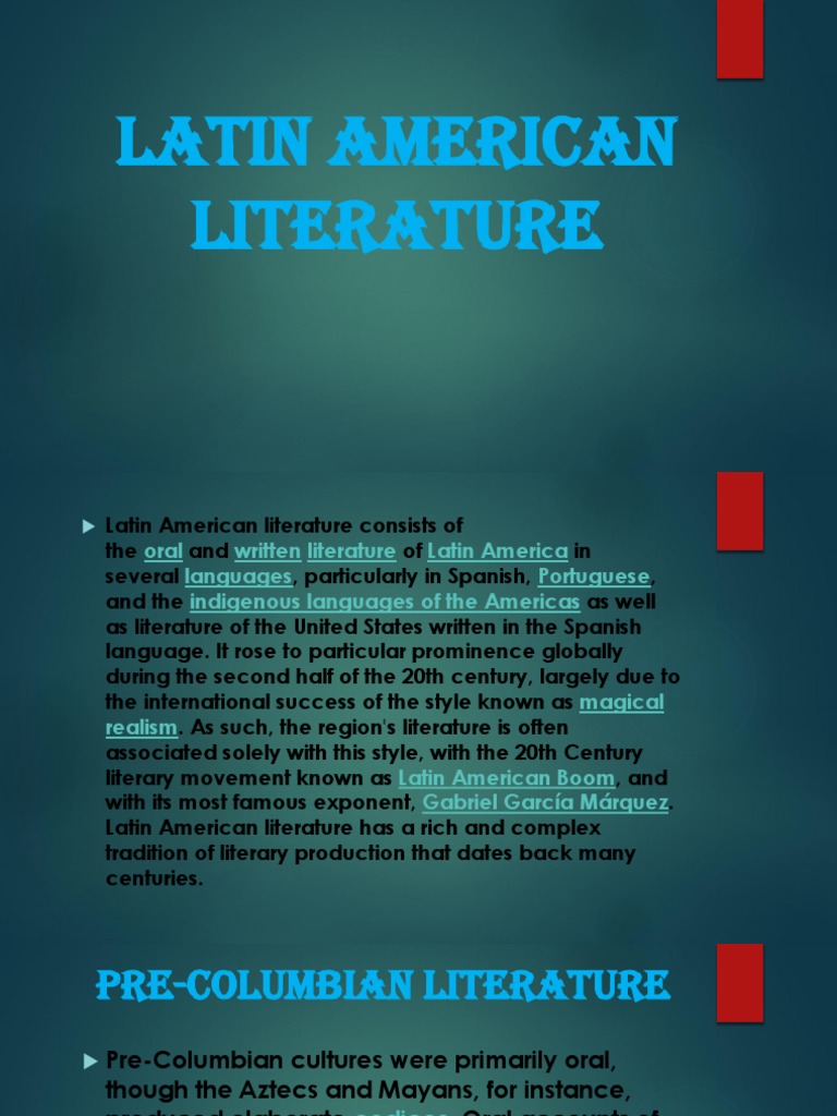 Latin American Literature | Latin American Literature | Poetry