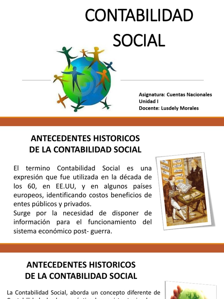Unidad I Contabilidad Social Asignatura CUENTAS NACIONALES | PDF ...