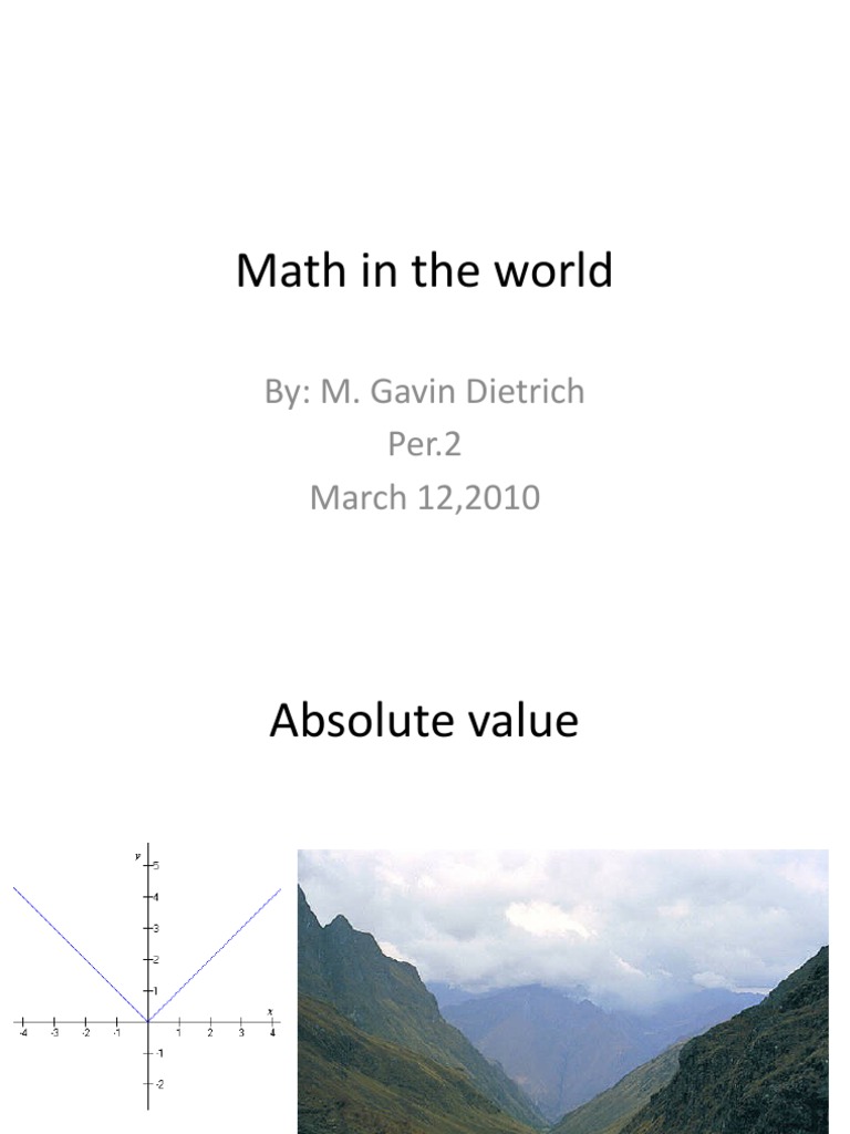 Math in The World | PDF
