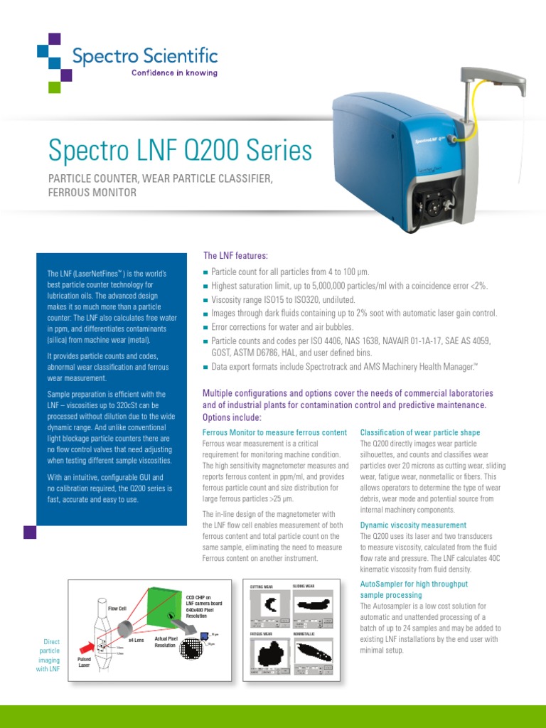 LaserNet 200 Datasheet PDF | PDF | Wear | Viscosity