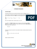Notación Sumatoria | PDF | Suma | Notación Matemática