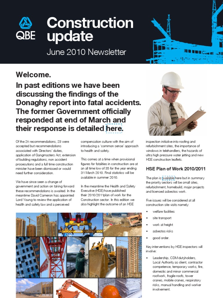 QBE Casualty Risk Management Construction Newsletter June 2010 | PDF ...