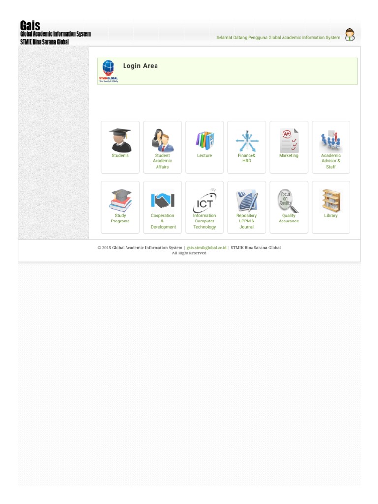 .: GAIS v.3: Login Area . | PDF | Career & Growth | Business
