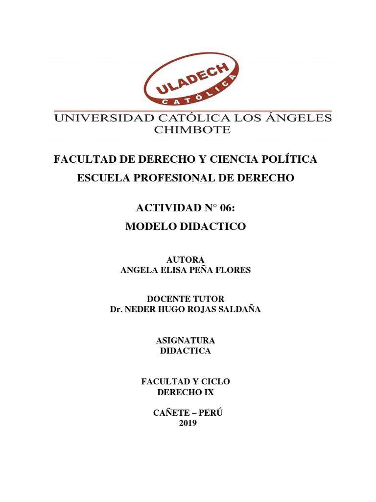 Modelo Didactico | PDF | Maestros | Aprendizaje