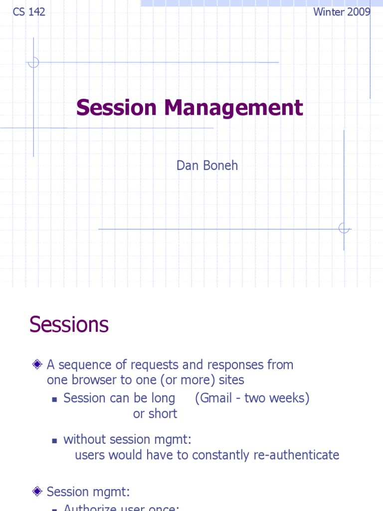 Session Management | PDF | Http Cookie | Web Server