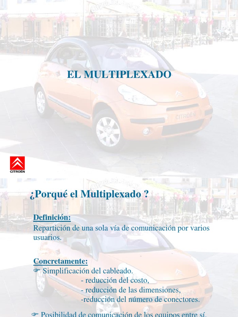 Multiplexado Citroen | PDF | Motor diesel | Ingeniería en telecomunicaciones