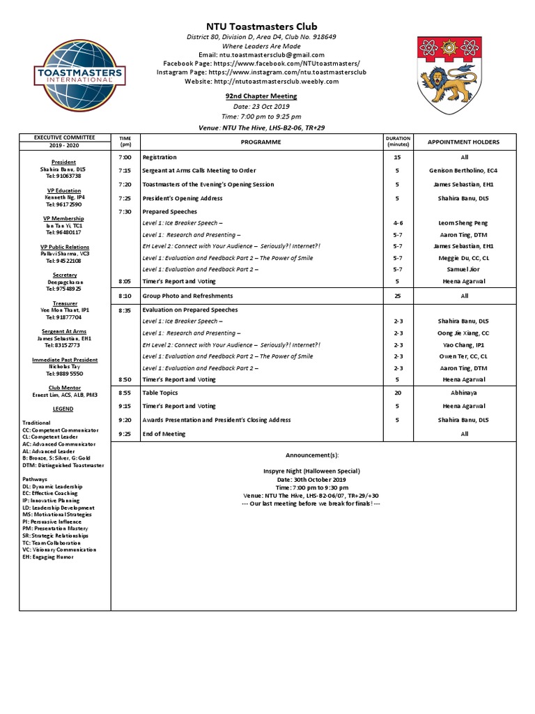 Programme Sheet v2 | PDF | Business