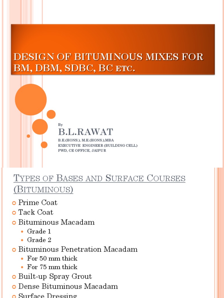 Bituminous Mix Design | PDF | Road Surface | Asphalt