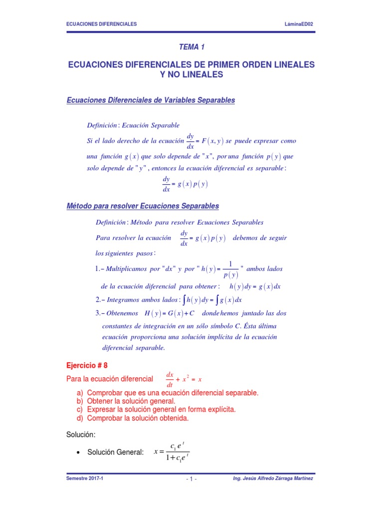 Ecuaciones Diferenciales | PDF | Ecuaciones diferenciales | Ecuaciones