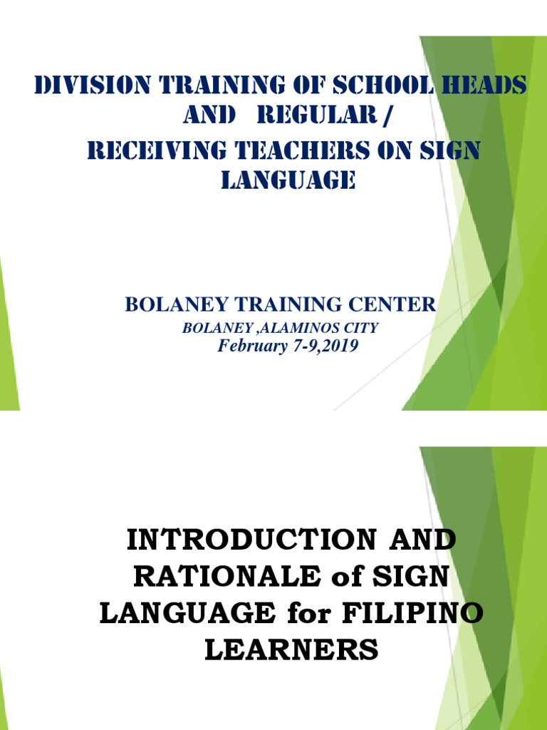 Introduction of Sign Language | PDF | Sign Language | American Sign ...