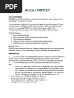 PRINCE2 Cheat Sheet | PDF | Project Management | Risk Management