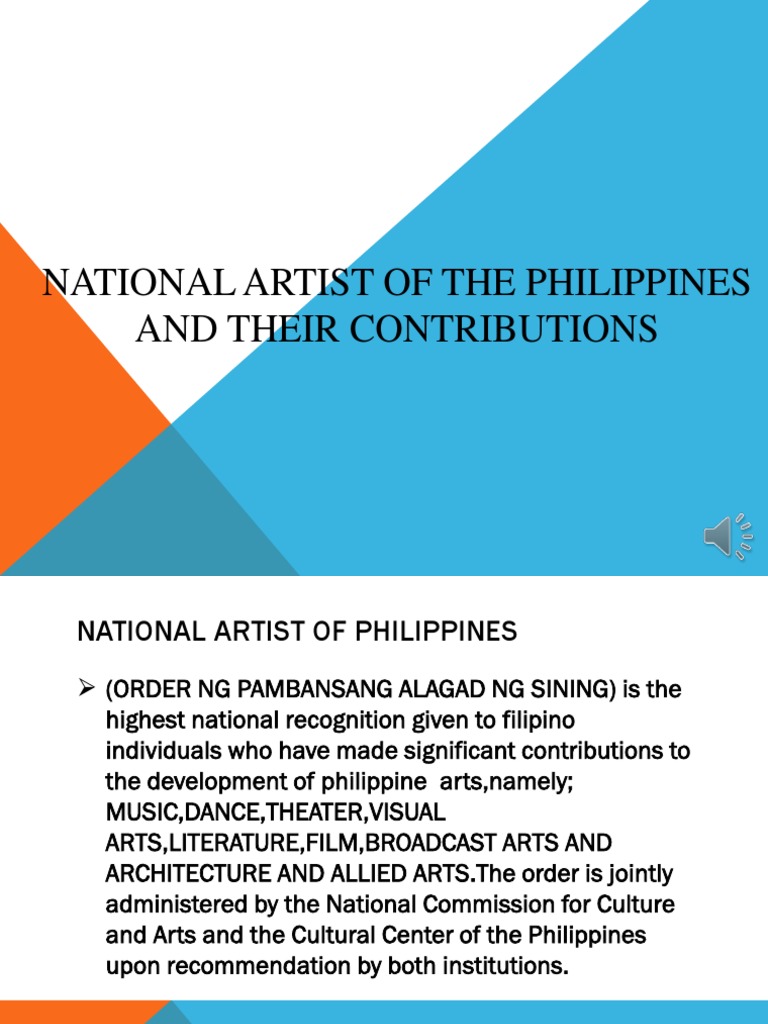 National Artist of The Philippines (CC) | PDF | Philippines ...