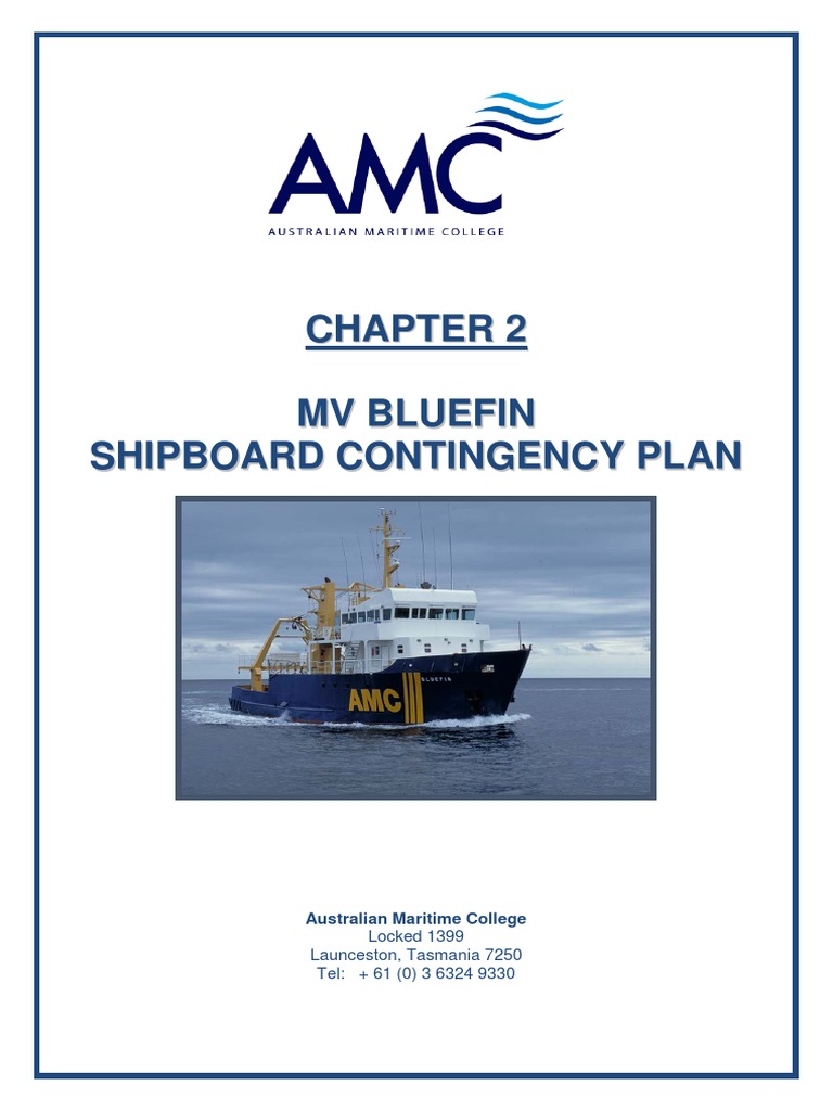 Shipboard Contingency Plans V3 0218 PDF | PDF | Marine Salvage | Ships