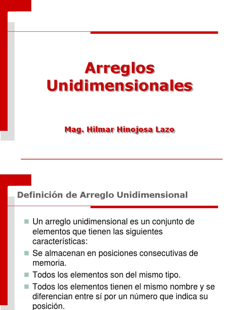 Arreglos Unidimensionales en C++ | PDF | Métodos y materiales de enseñanza