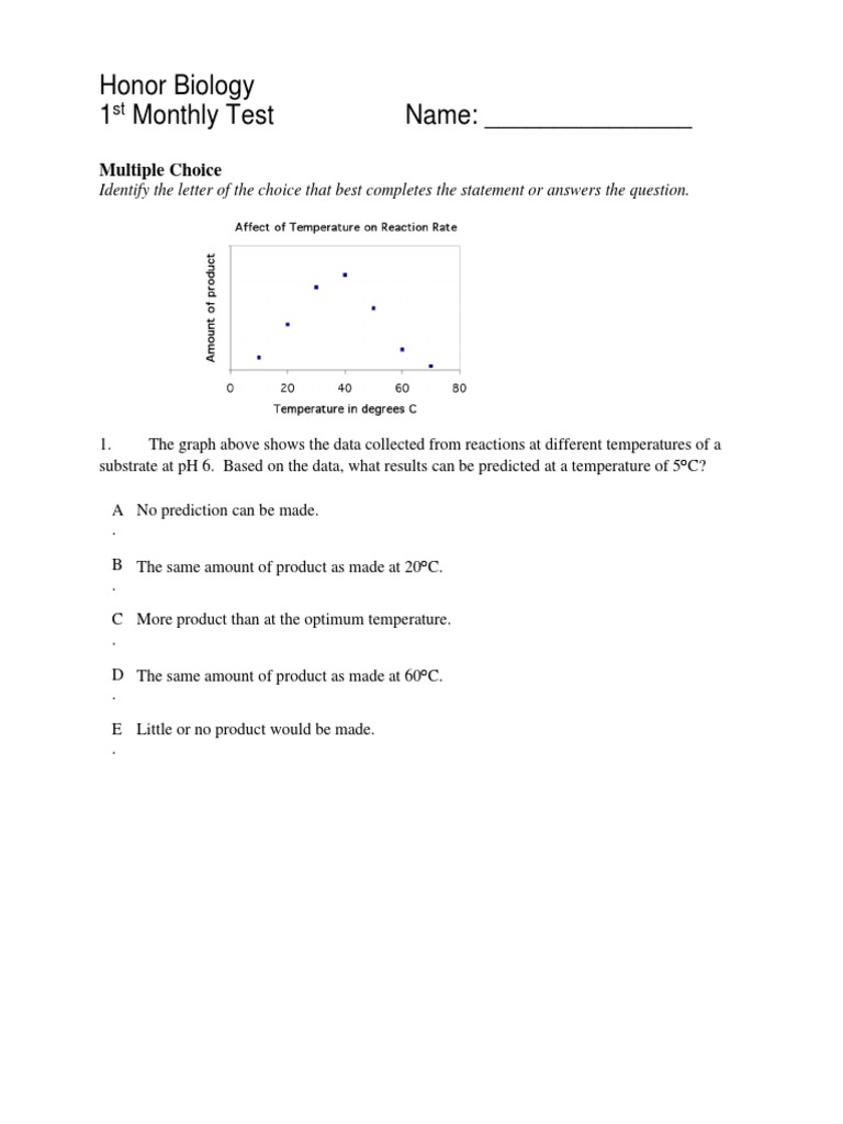 Macromolecules and Enzymes Test | PDF | Carbohydrates | Enzyme