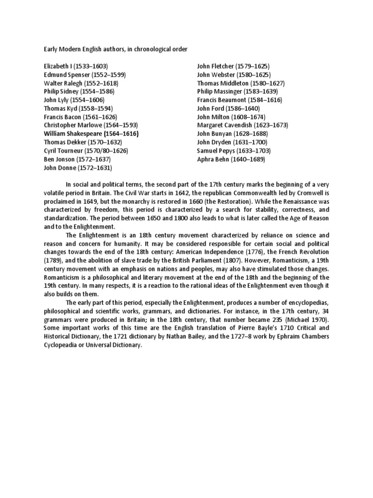 A History of The English Language | PDF | Samuel Taylor Coleridge ...