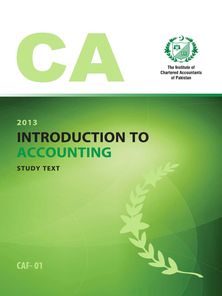 Introduction To Accounting Study Text ICAP PDF | PDF | Balance Sheet ...