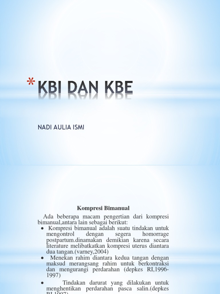 Kbi Dan Kbe | PDF