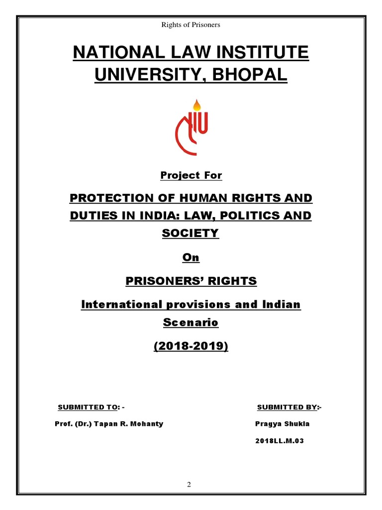 Prisoners' Rights: An Overview | PDF | European Convention On Human ...