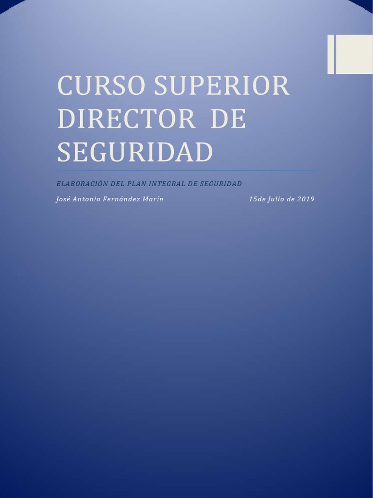 Plan Integral de Seguridad - 2019 | Seguridad y privacidad en línea ...