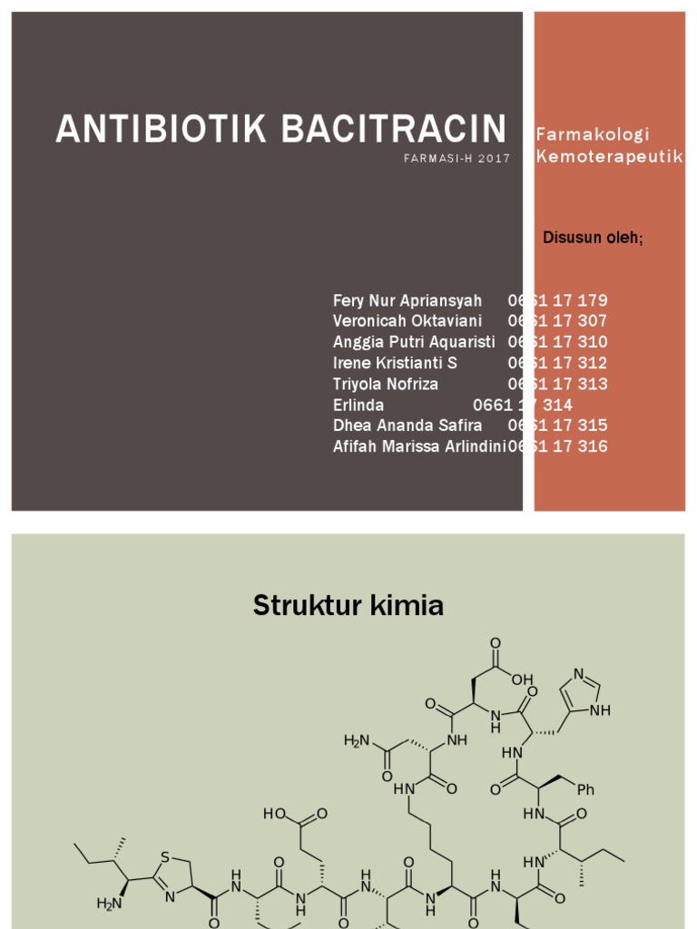 Antibiotik Bacitracin | PDF | Sains & Matematika