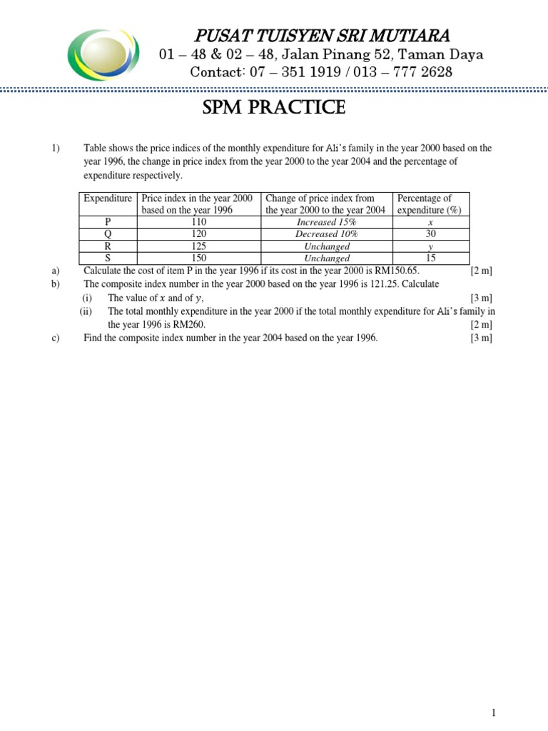 SPM Practice Paper 2 Final Sprint 1 | PDF | Area | Circle