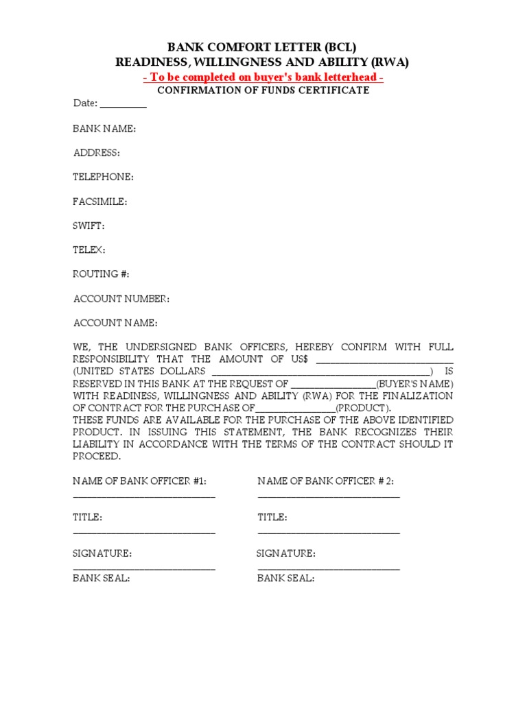 4 BCL Rwa Format | PDF | Finance & Money Management