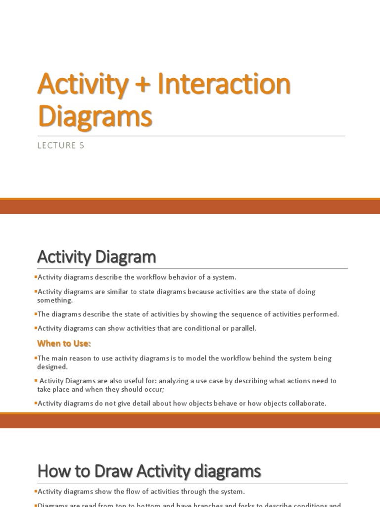 Activity + Interaction Diagrams | PDF | Use Case | Scientific Modeling