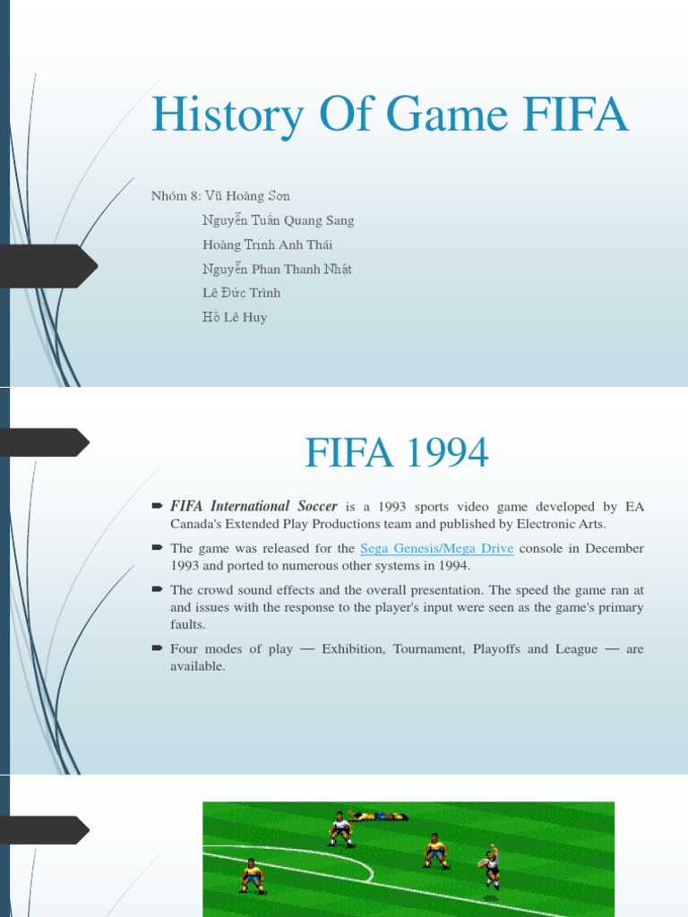 History of Game FIFA | PDF | Video Game Consoles | Video Games