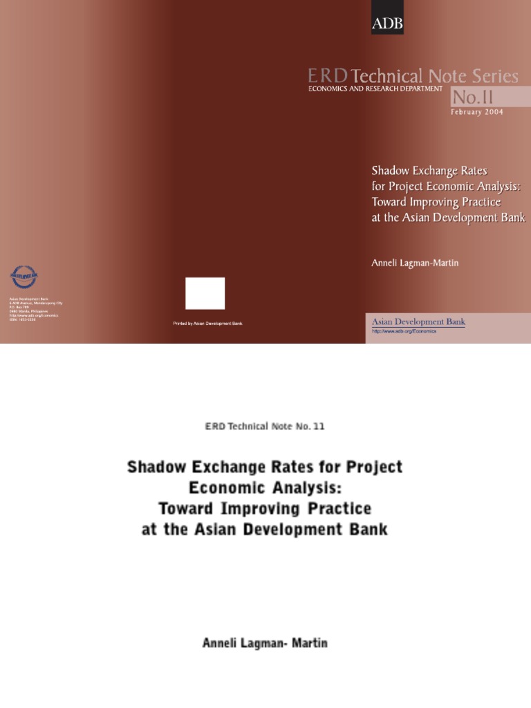 Shadow Exchange Rates in ADB Projects | PDF | Value (Economics ...