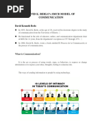 David Berlo (1960) SMCR Model of Communication | PDF | Communication ...