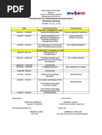 DepEd Sample Class Program and Teachers Schedule | PDF | Schools ...