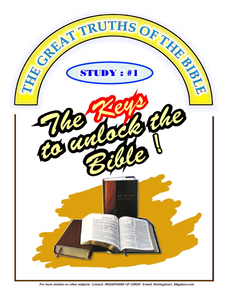 The Keys To Unlock The Bible | PDF | Bible | Repentance