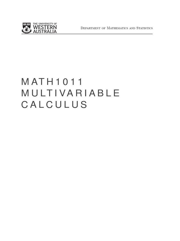 MATH1011 Reader 2019 02 PDF | PDF | Integral | Function (Mathematics)