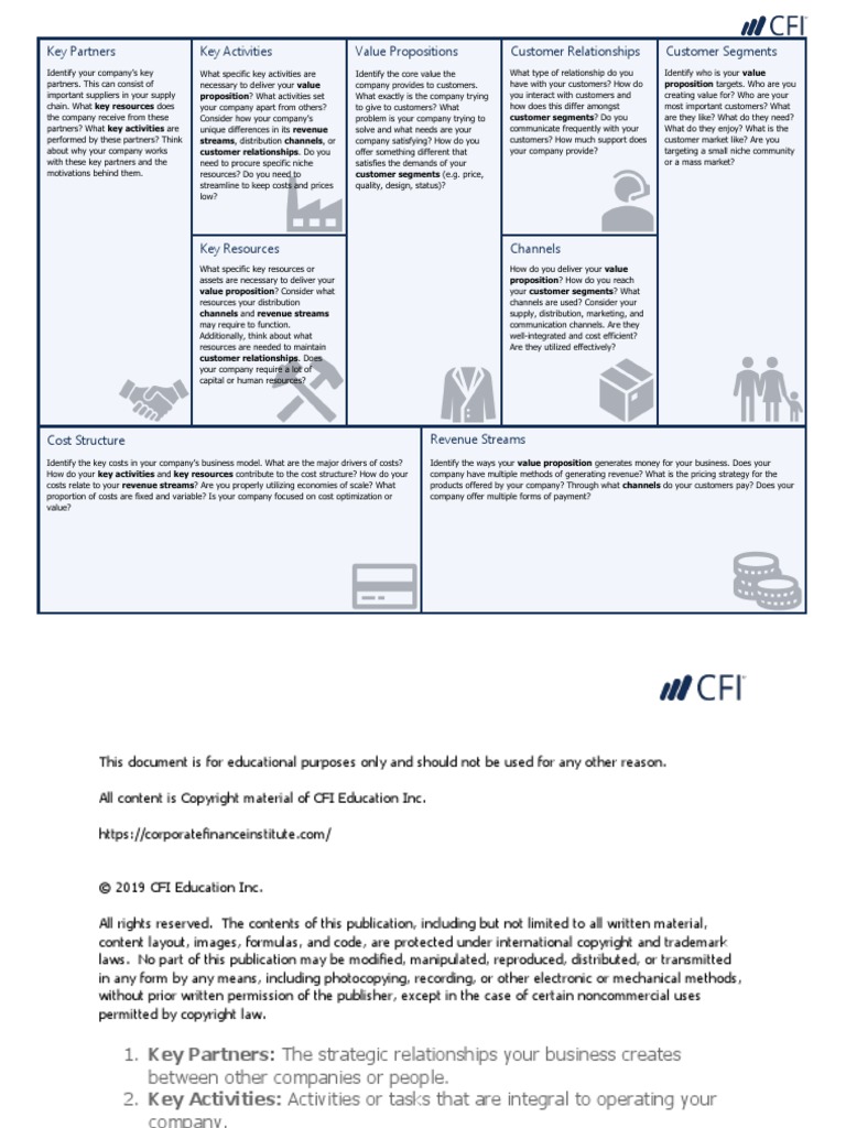 Business Model Canvas Template - v2 | PDF | Customer | Microeconomics