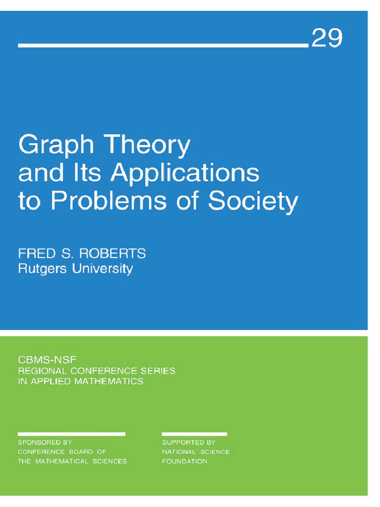 Graph Theory and Its Applications To Problems of Society PDF | PDF ...