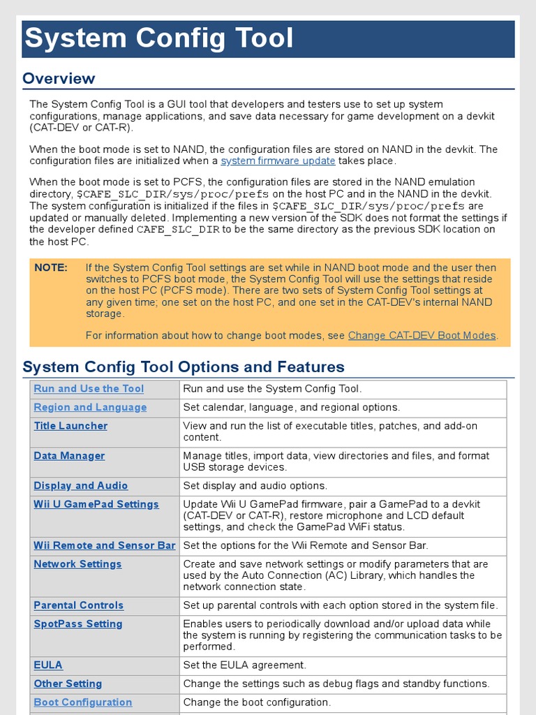 System Config Tool | PDF | Display Resolution | Flash Memory