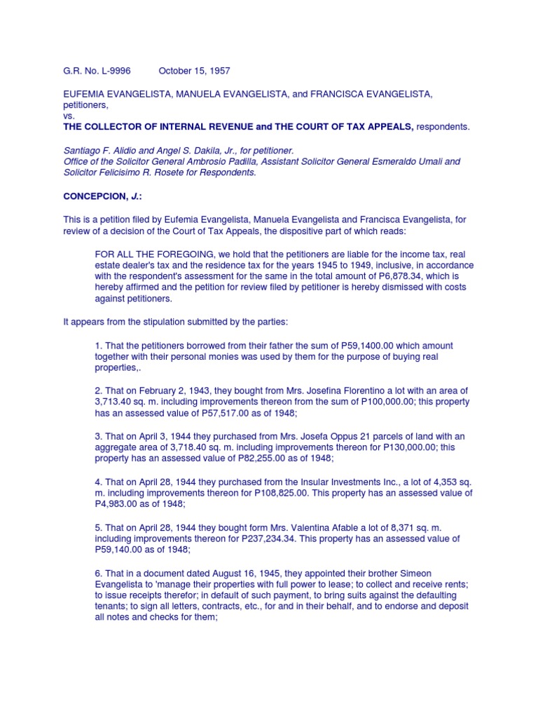 Partnership Cases | PDF | Partnership | Concurrent Estate